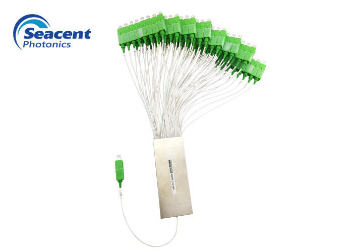 1x64 Fiber Optic PLC Splitter Mini Module With ISO9001 Approved