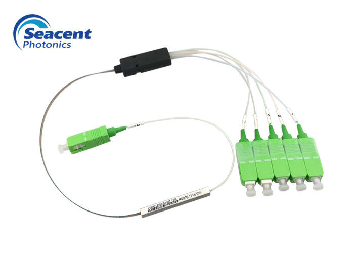 1x5 Branch Type Optical Plc Splitter , FTTH Systemplc Fiber Splitter